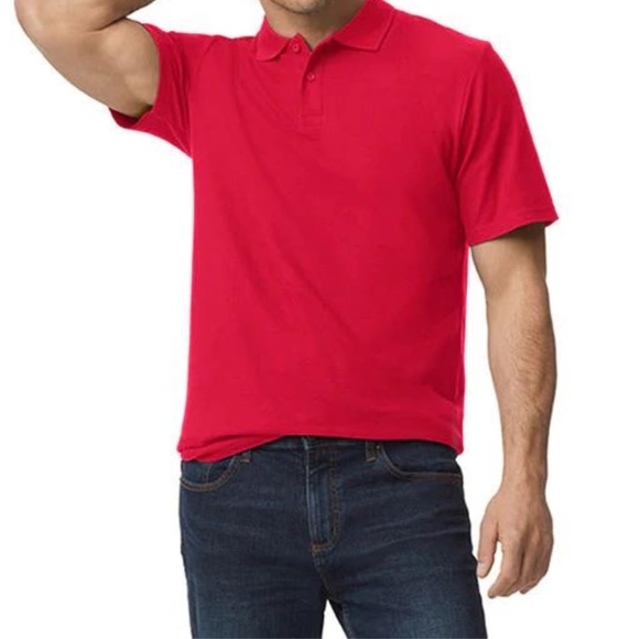 Basic Obvious | Shirts | Basic Obvious Red Polo Shirt | Poshmark